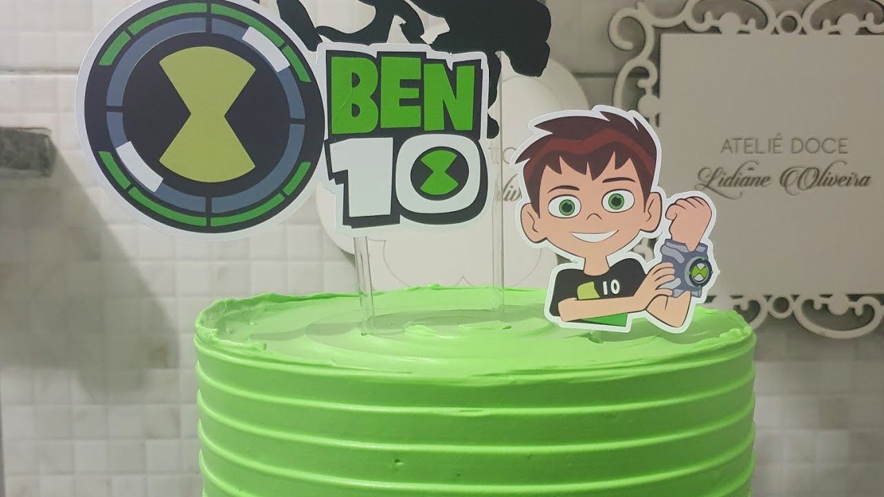 BOLO FAULT LINE | TEMA BEN 10 | ATELIÊ DOCE - LIDIANE OLIVEIRA