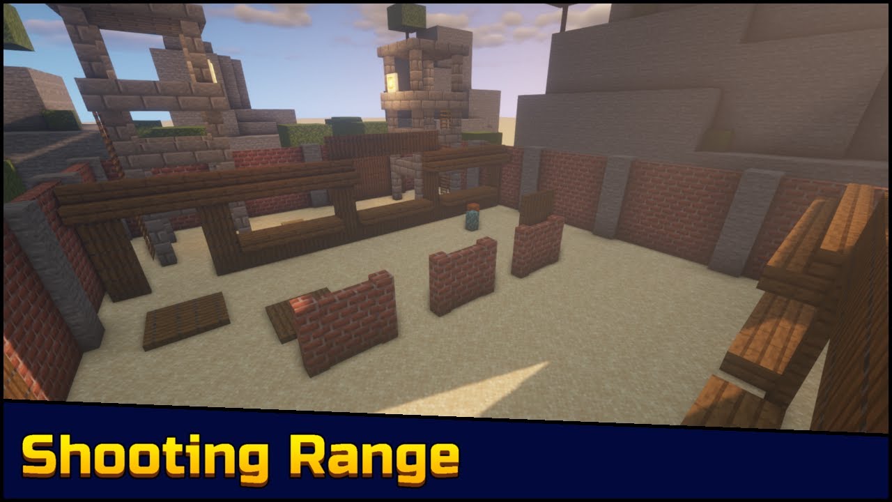 Pixel Gun 3D Shooting Range Map in Minecraft | Download