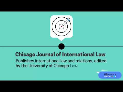 List of Public International Law Journals | Homework Minutes