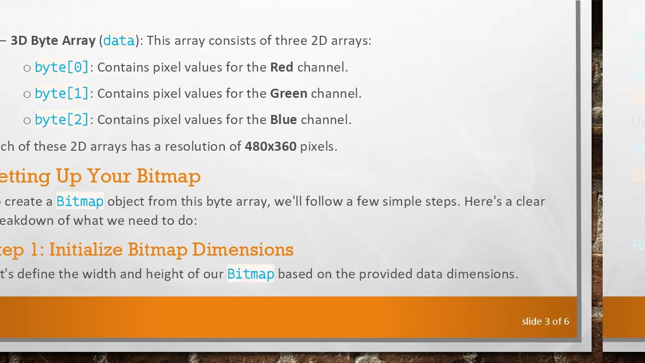 Creating a Java Bitmap Image from a 3D Byte Array: Step-by-Step Guide