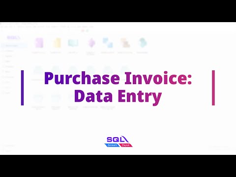 Create Purchase Invoice | SQL Documentation