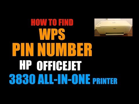 How To Find WPS PIN NUMBER of HP OfficeJet 3830 All-In-One, review.