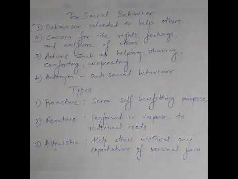 Prosocial Behaviour