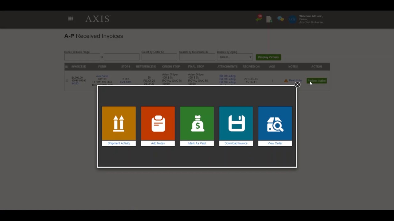 Axis TMS - Broker Accounts Payable Overview