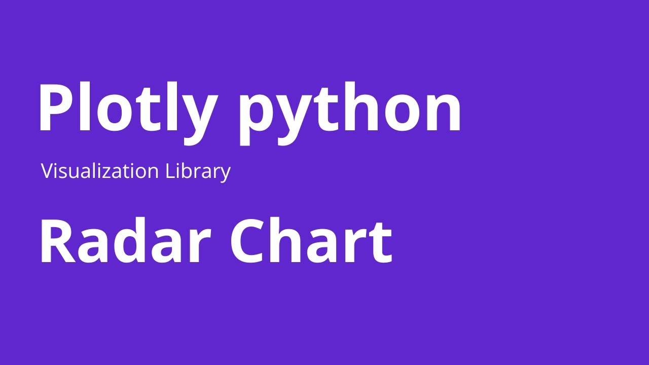 Radar Plot - How to Create Radar Plot using Plotly in Python