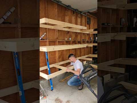 these really helped my garage #garage #garageshelves #building #satisfying #storage