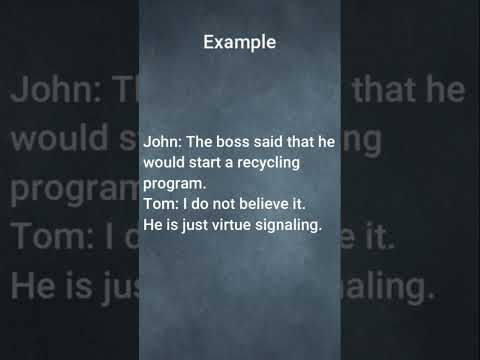 Virtue signaling #esl #idioms #learnenglish