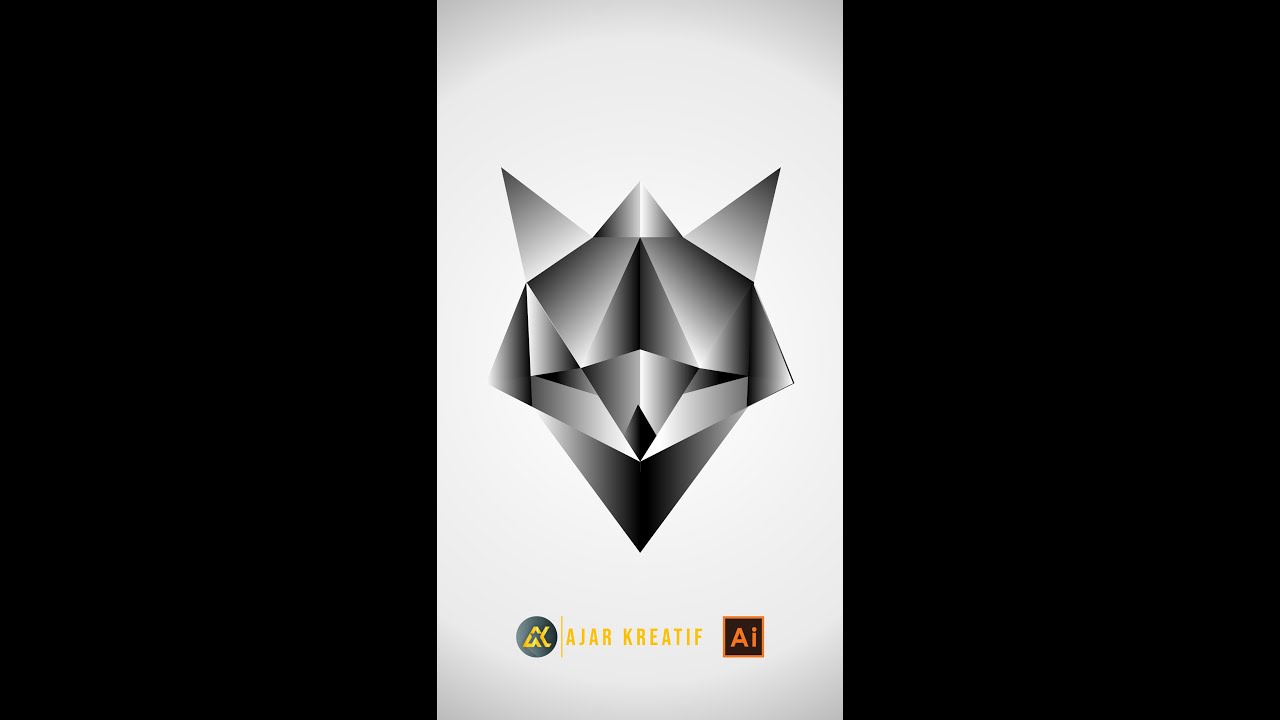 3D ABSTRACT GEOMETRIC FOX - ILLUSTRATOR TUTORIAL