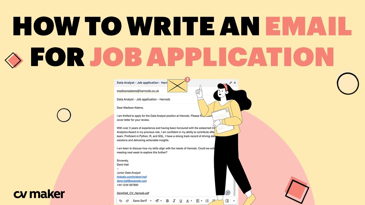 How to Send CV via Email + Free Templates #CVMaker