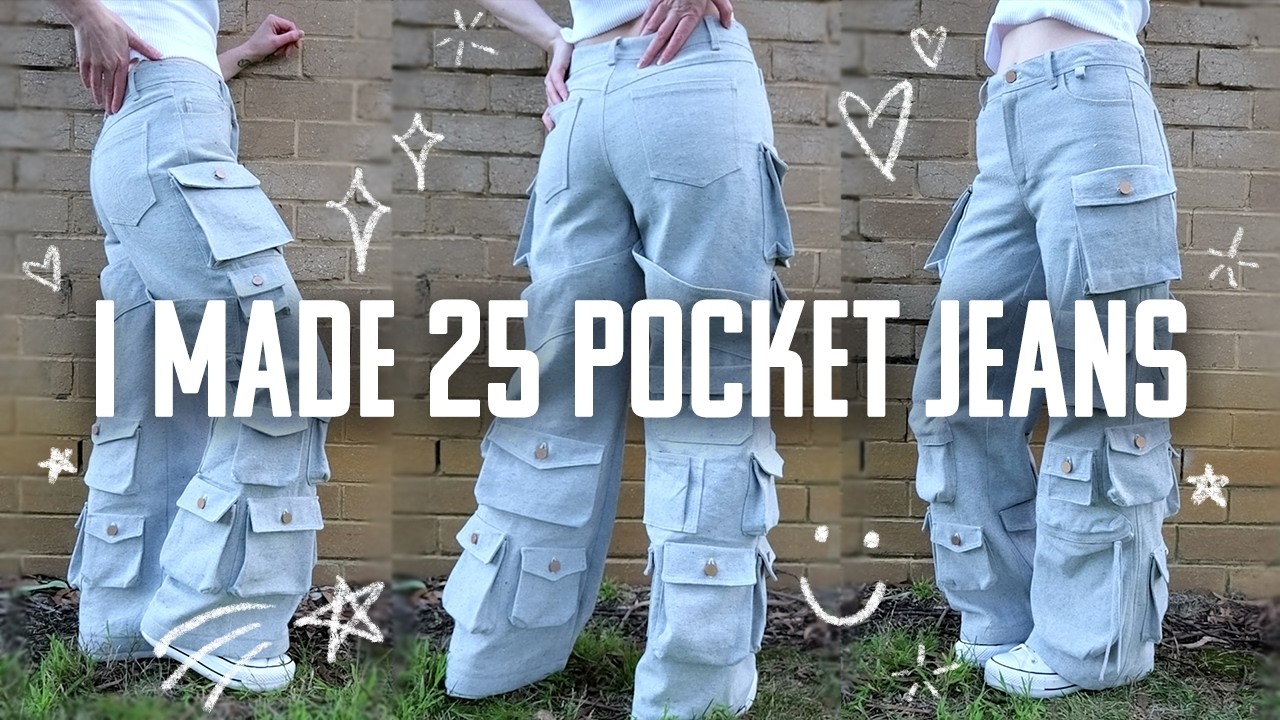Pants to Fight The Patriarchy (I made jeans with 25 pockets!)