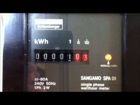 Sangamo Schlumberger SPA01 kWh meter