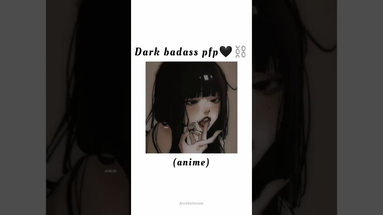 Dark badass anime pfp🕸️🖤⛓️#subscribe  #yt #shorts #foryou #fyp #pfp #shortsfeed