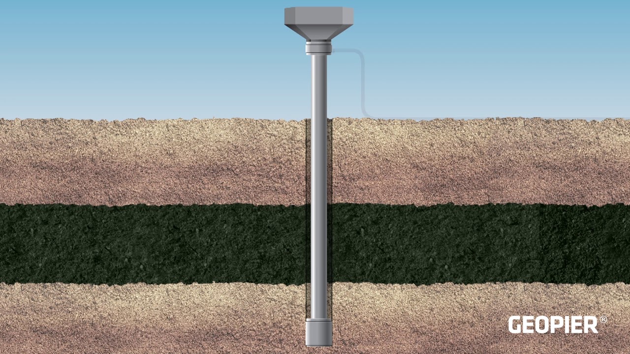 Geopier - Grouted Rammed Aggregate Pier Installation