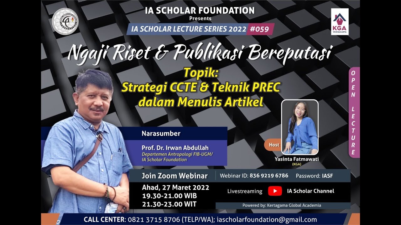 Strategi CCTE &Teknik PREC dalam Menulis Artikel | Ngaji Riset & Publikasi Bereputasi #059