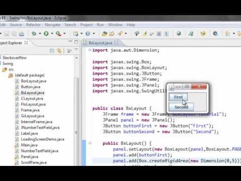 Java swing GUI tutorial #19: BoxLayout