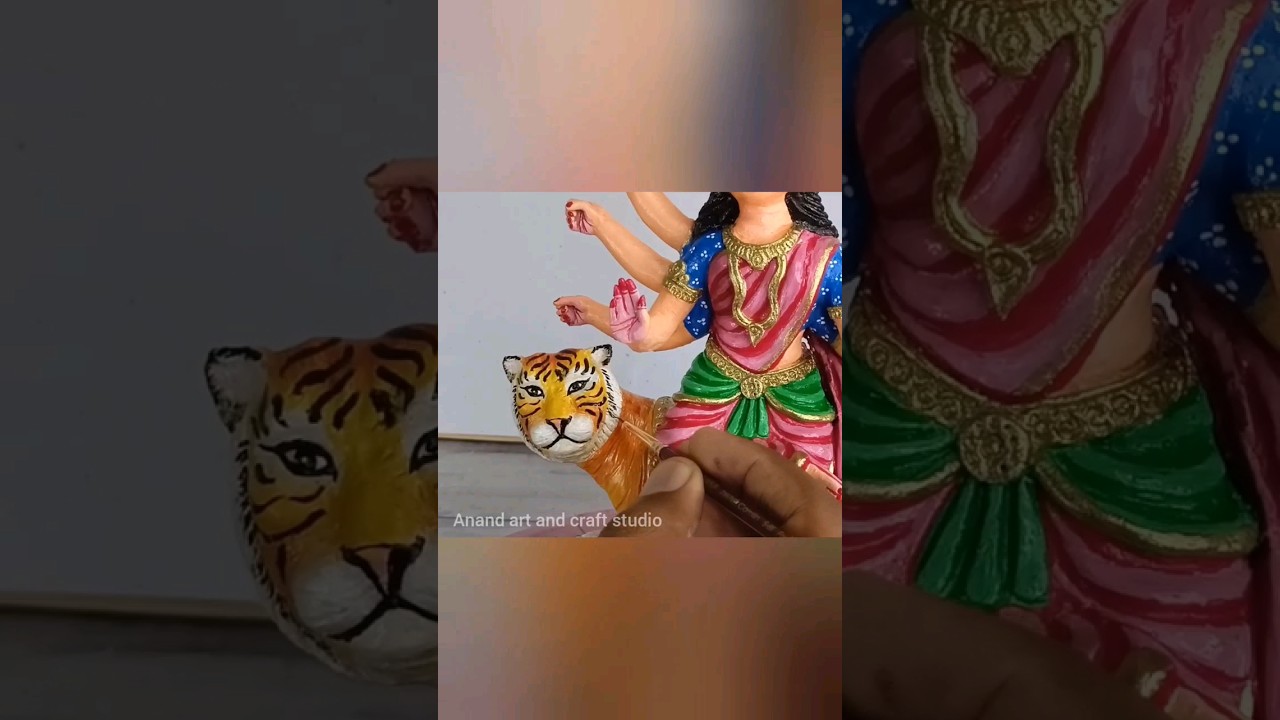 🙏Maa Durga idol Colouring #durgamaa #shorts #sherawali #durga #shortsvideo #durgathakur