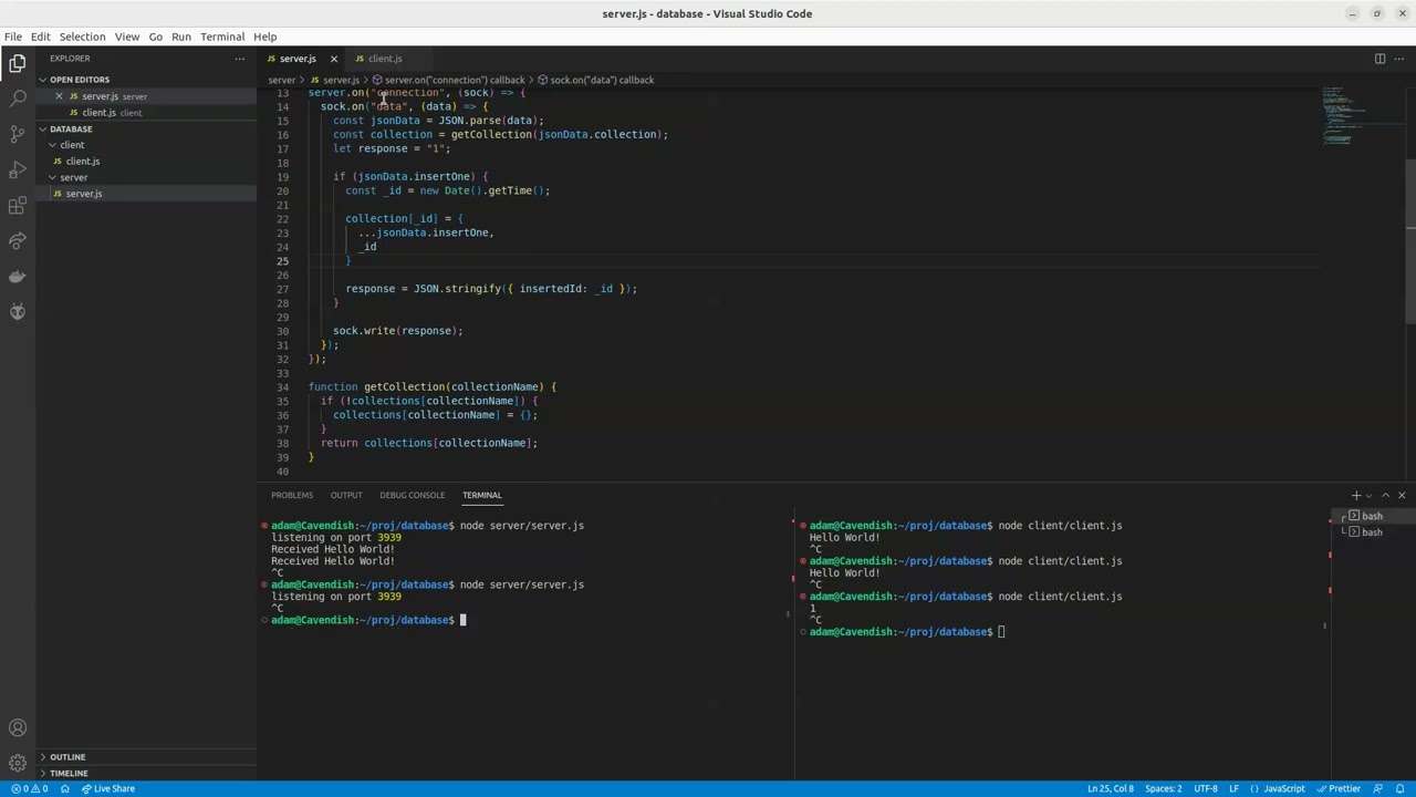 How to Build a Simple Database in JavaScript - engram database