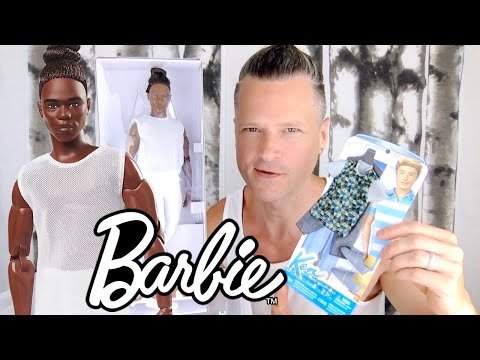 BARBIE SIGNATURE LOOKS MODEL #4 JON DOLL MATTEL UNBOXING REVIEW REDRESS KEN DREAMHOUSE FASHION PACK