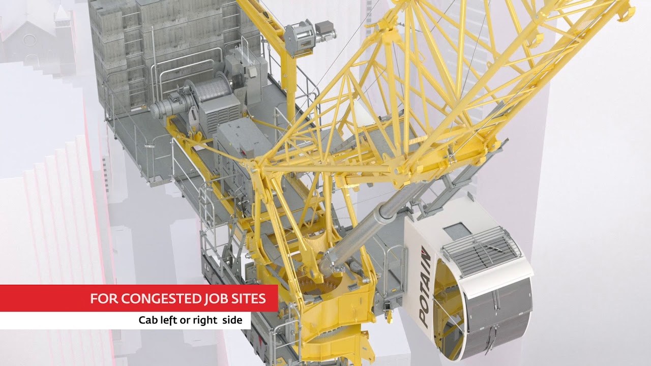 MRH 125 - New generation of luffing jib cranes (hydraulic jib hoisting)