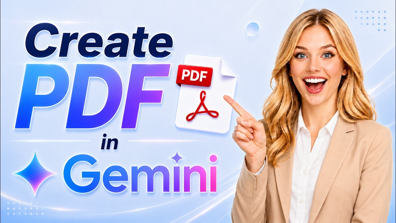 How to Create a PDF Document Directly in Gemini | 3 Effective AI Prompt Examples