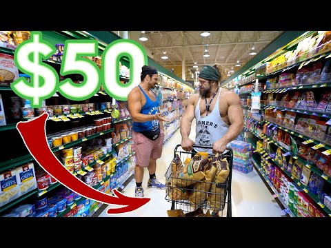 Two Bodybuilders Went Grocery Shopping for the Week With Just $50