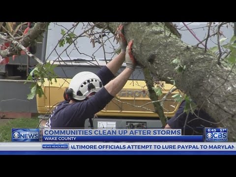 Cary residents deal with cleanup after recent severe weather