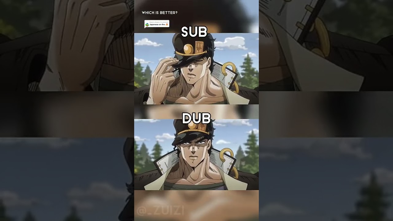 jojo's dub vs sub