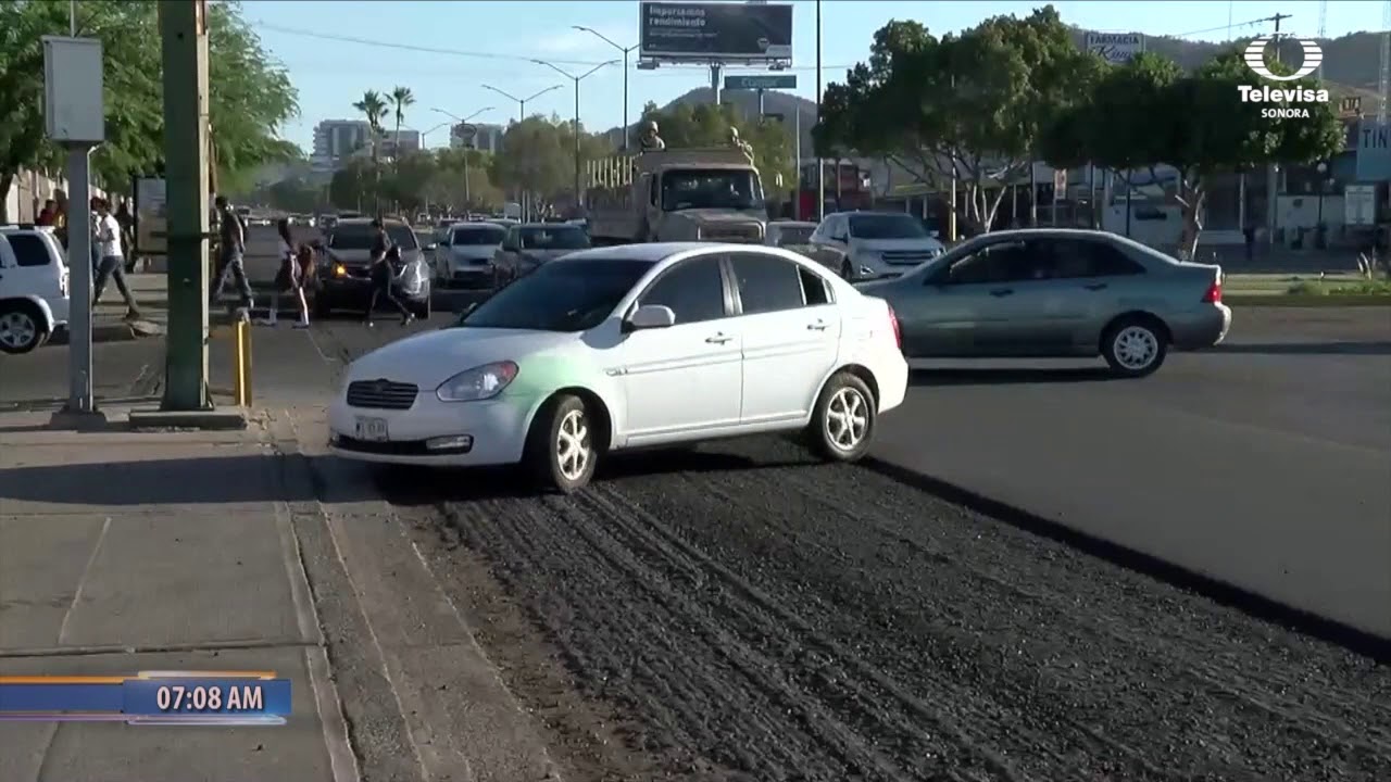 Realizan trabajos de recarpeteo en bulevares de Hermosillo | BD Noticias