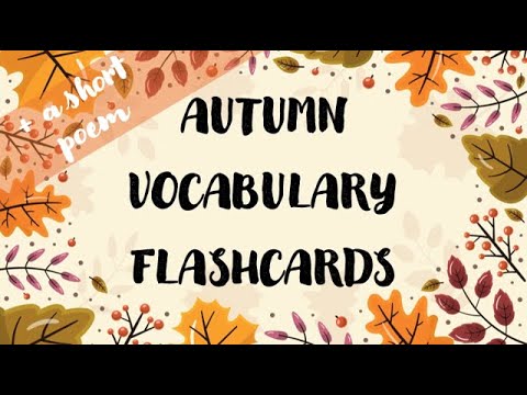 🍁Autumn Vocabulary for Kids! 🍁