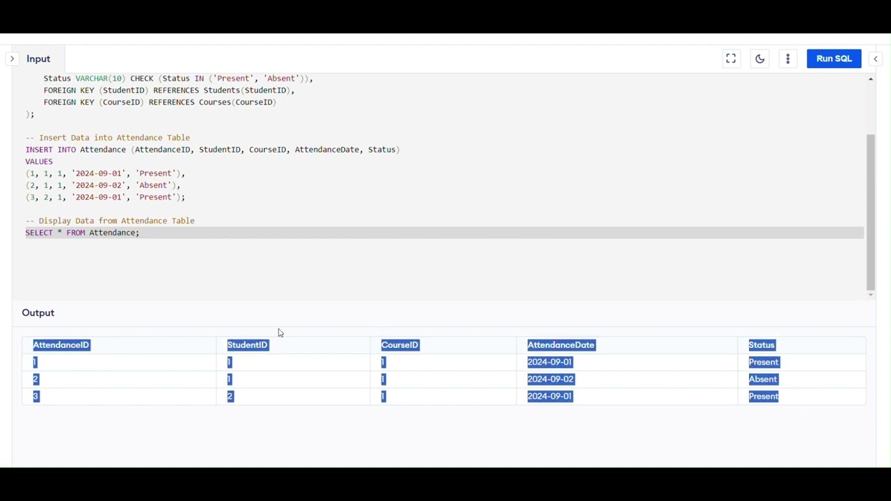 DBMS G-LOB (Attendance Management System)
