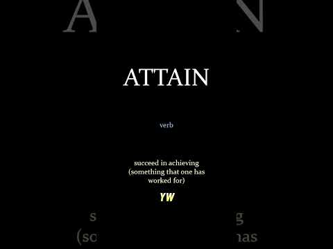 Attain #How to pronounce and meaning of the word #learnenglish #vocab #vocabulary #english learn