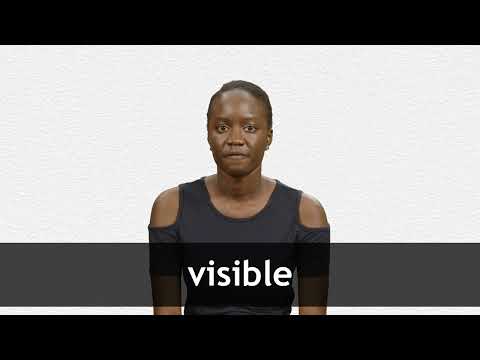 How to pronounce VISIBLE in French