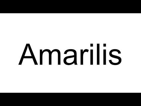 How to Pronounce Amarilis ( Spanish )