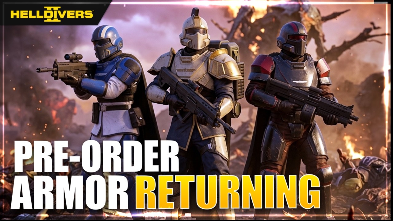 Helldivers 2 New Update Reveals Pre Order Armor Return