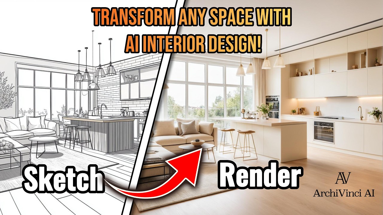 Interior Design AI: From Sketch to Stunning Render in No Time!