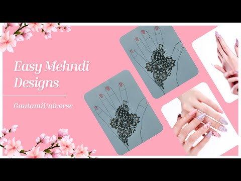 Easy Mehndi Designs for Kids | Quick & Fun Henna Patterns Tutorial | GautamiUniverse