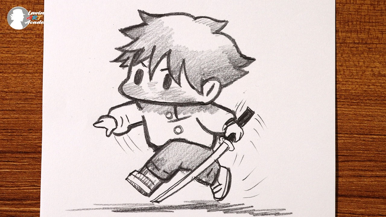 Draw Cute Yuta Chibi | Easy Anime Drawing | Step By Step | Jujutsu Kaisen Yuta Okkotsu