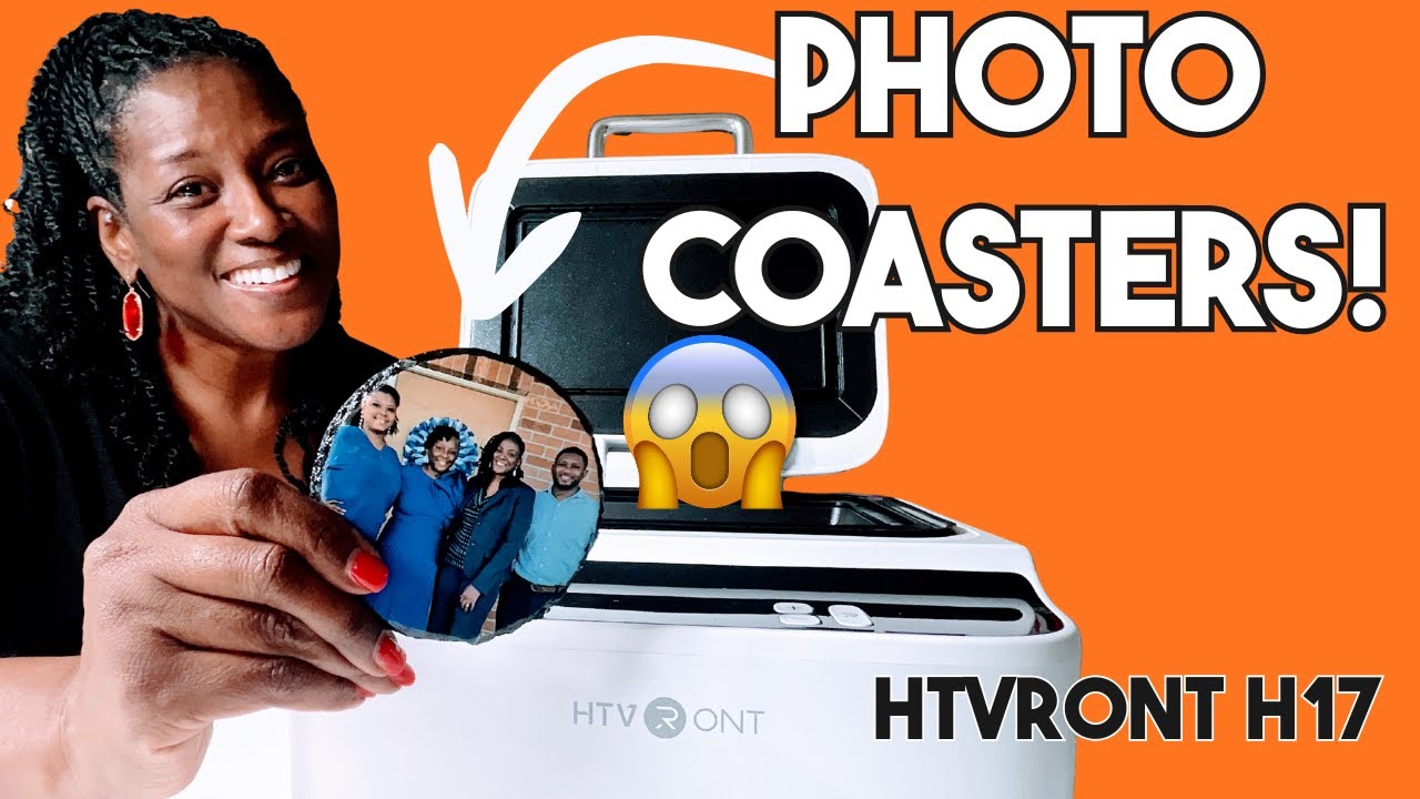 🔥Make Custom Photo Coasters with the HTVRONT H17 | Beginner Sublimation Project