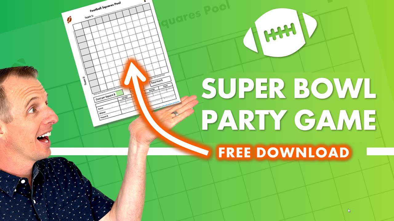 Super Bowl Squares Explained - How to Play Football Pool + Free Download