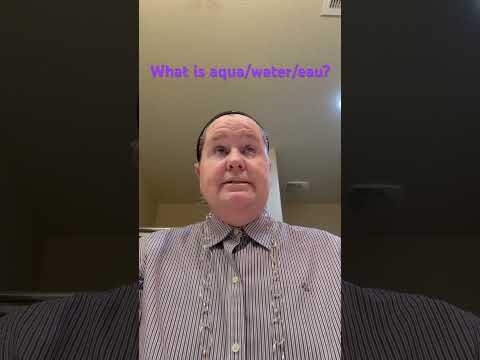 What exactly is aqua/water/eau?