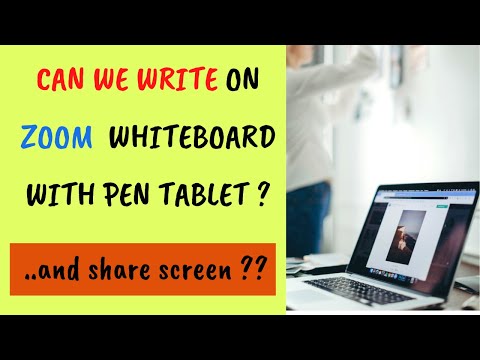 HOW TO WRITE ON ZOOM WHITEBOARD WITH PEN TABLET | ONLINE WHITEBOARD TEACHING TUTORIAL