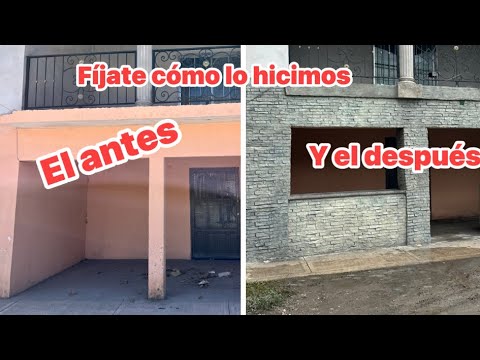 Ideas for the facade of your house, with homemade molds.