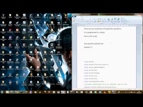 C sharp - C# - Solving quadratic equations