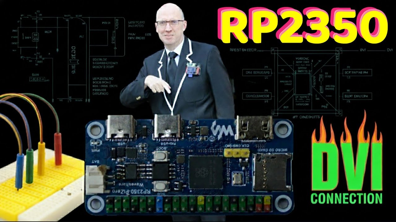 This RP2350 Board Outputs Video With No GPU or OS!