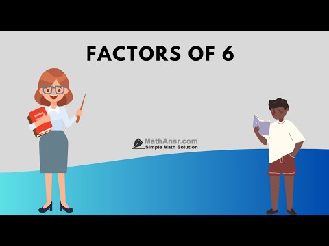 Factors of 6 | Prime factorization of 6