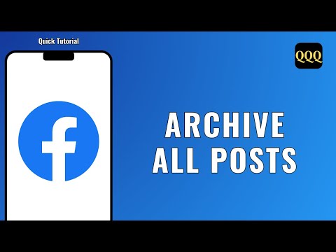 How To Archive All Posts On Facebook