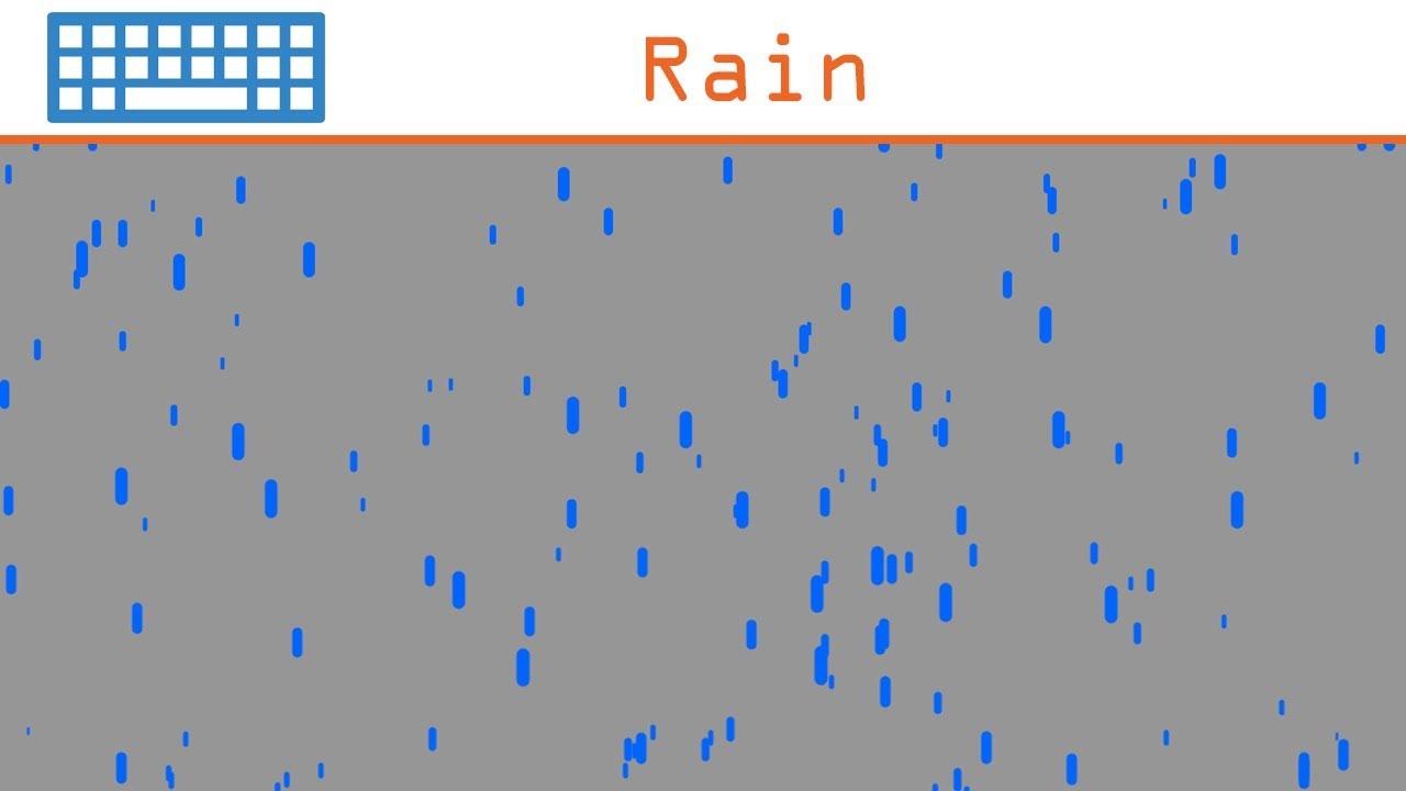 Rain Particles in Java + Processing