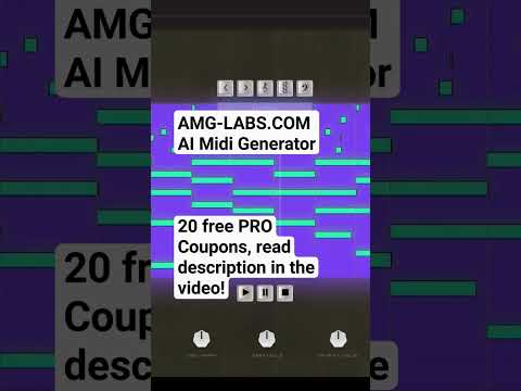 AI Midi Generator Demo Test, free PRO coupons in the full video for you! #ia #midi #sounddesign
