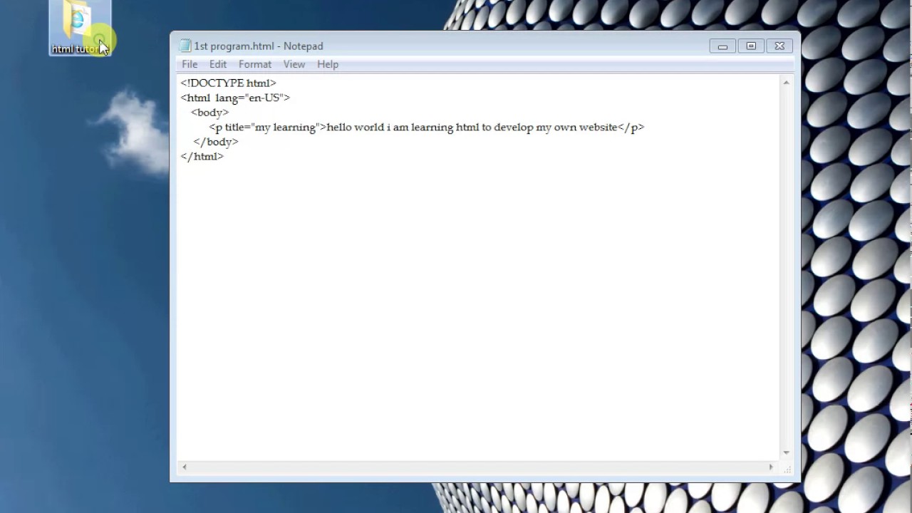 HTML Tutorial part-5: Attributes