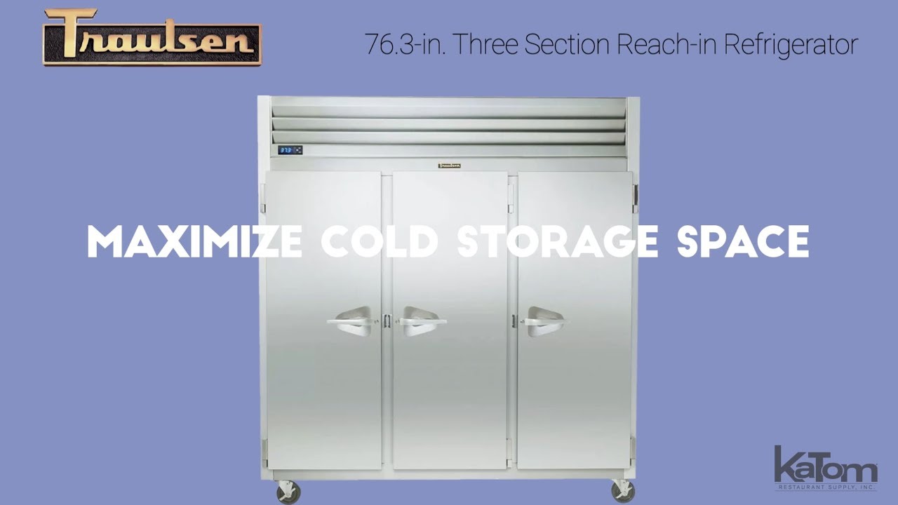Traulsen 76.3-in. Three Section Reach-in Refrigerator (206-G30010)